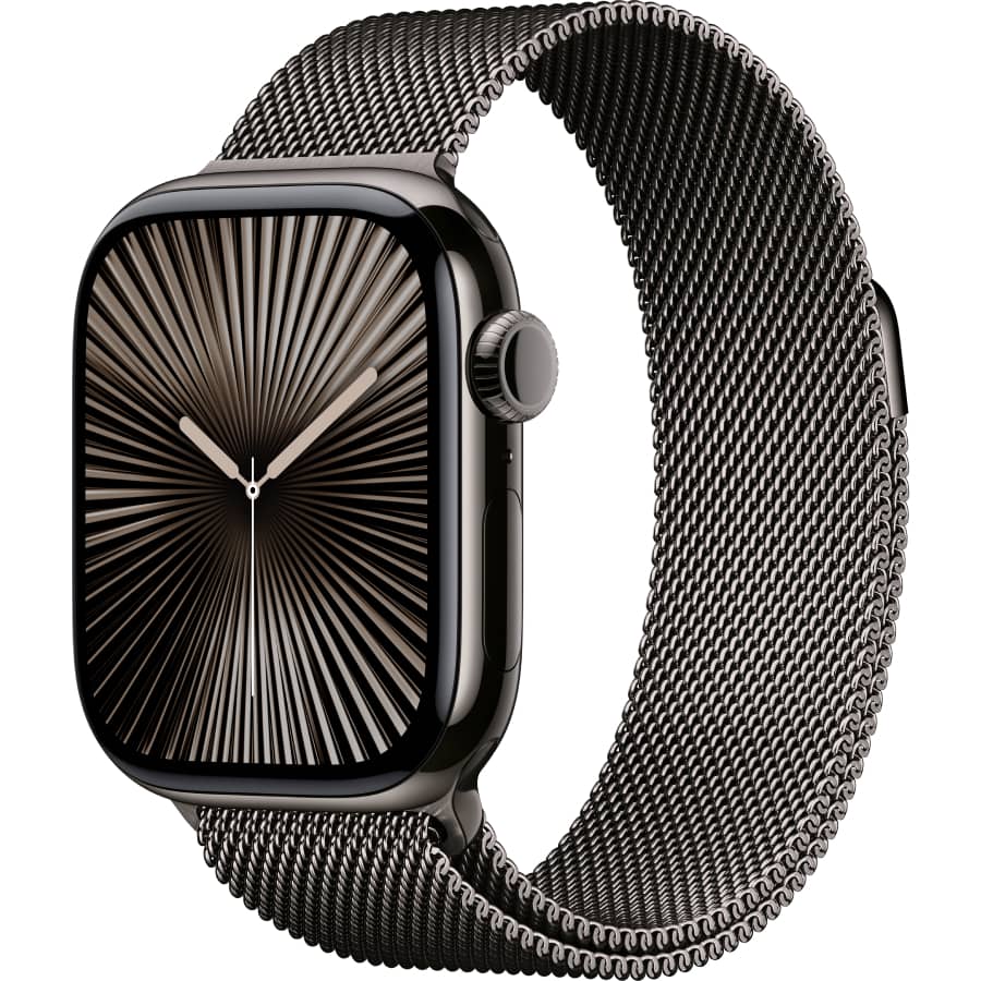 du™ Shop | Personal | Watch Series 10 Titanium GPS + Cellular Milanese Loop | 42mm | Slate ...