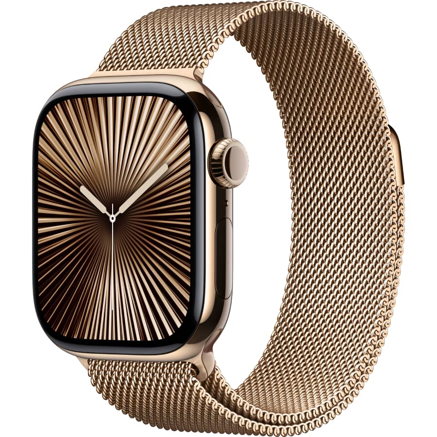 du™ Shop | Personal | Watch Series 10 Titanium GPS + Cellular Milanese Loop | 46mm SM | Gold ...