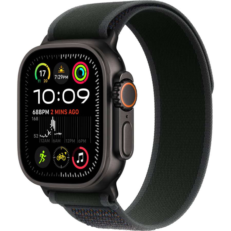 du™ Shop | Personal | Watch Ultra 2 New Trail Loop | Black Titanium Case with Black Trail Loop ...